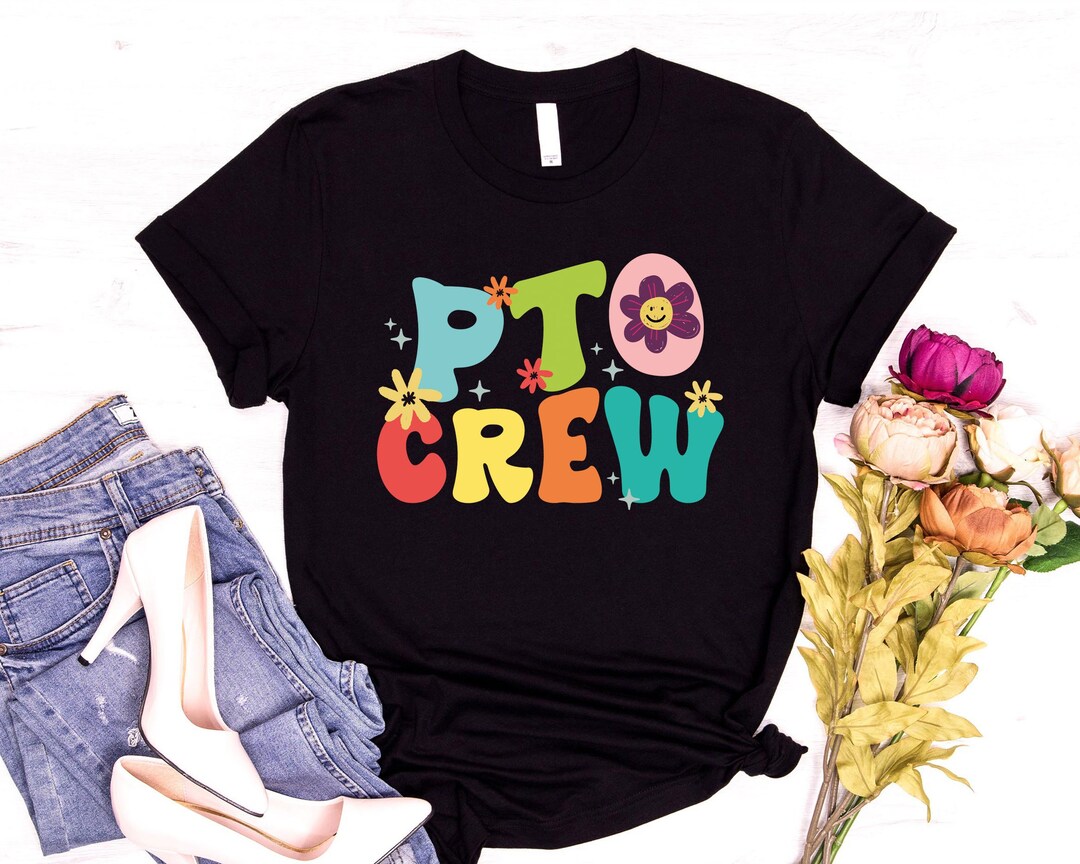PTO Crew Shirts, Floral PTO Shirt, Parent Teacher Organization Shirt ...