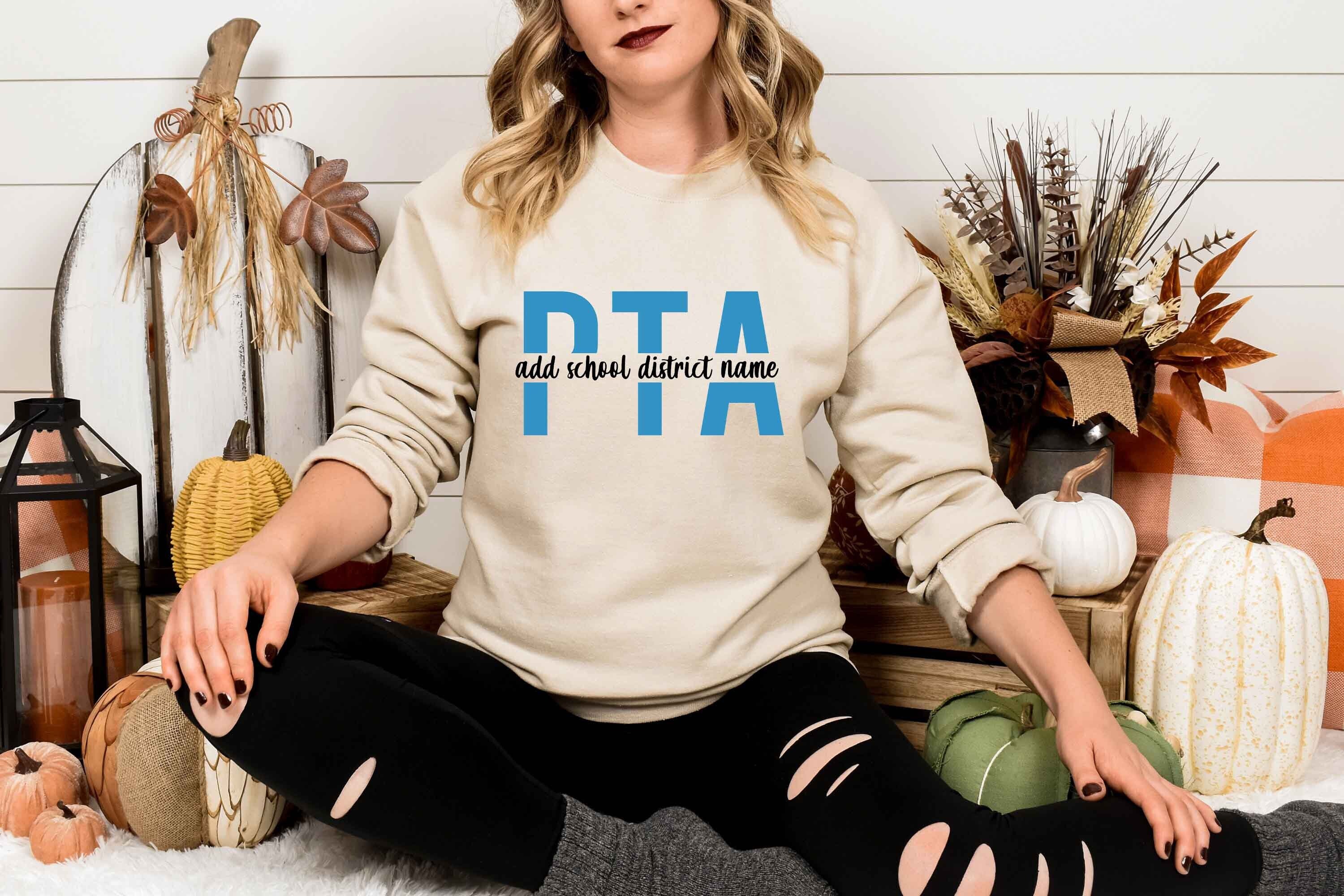 Custom PTA Sweatshirt, Personalized Parent Teacher Association, School ...