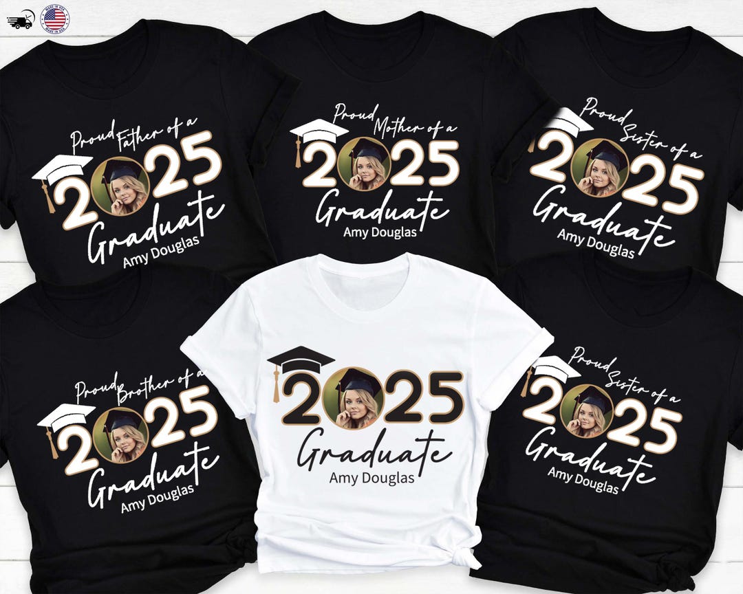 Custom 2025 Graduation Family Shirts, Personalized Graduate T-shirt ...