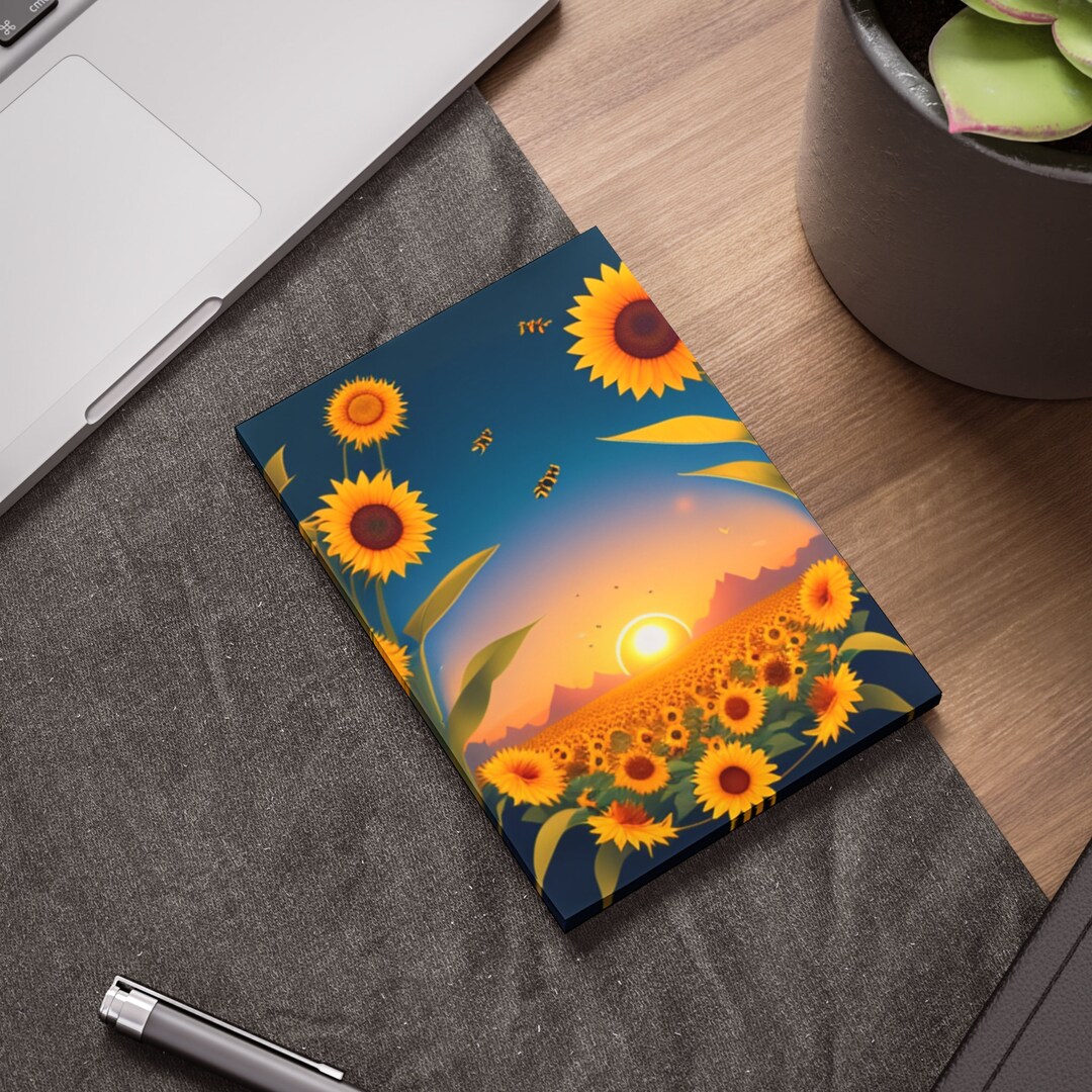 Sunflower Notes Post-it Note Pads - Etsy