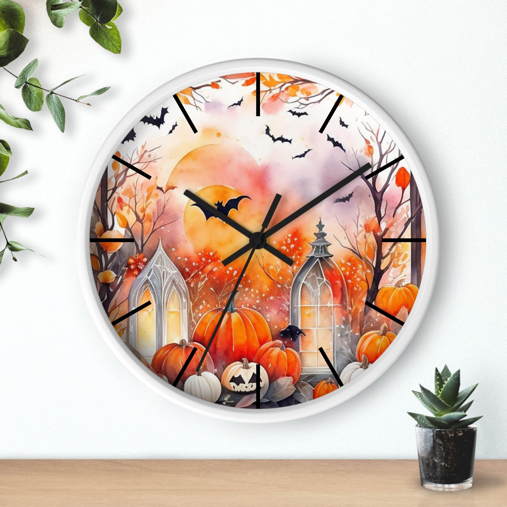 Stained Glass Harvest Timepiece, Wall Clock sold by Elizabeth Fox | SKU ...
