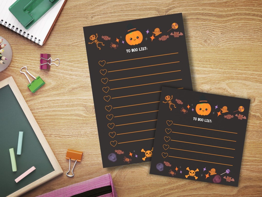 Pumpkin Spectral Sticky Notes Post-it® Note Pads, Gothic Aesthetic ...