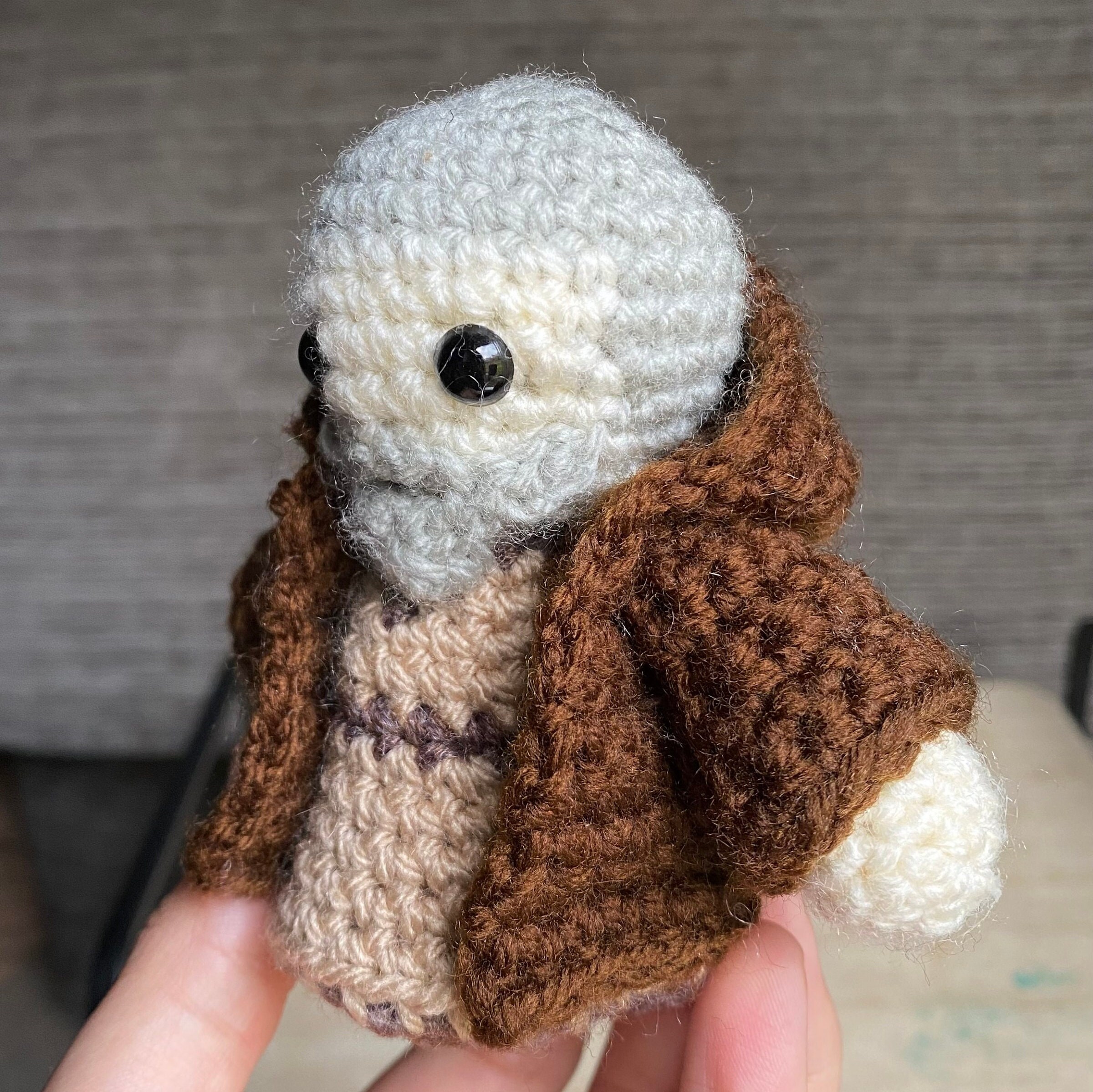 Obi-wan Kenobi Mini Amigurumi Crochet Figure - Etsy