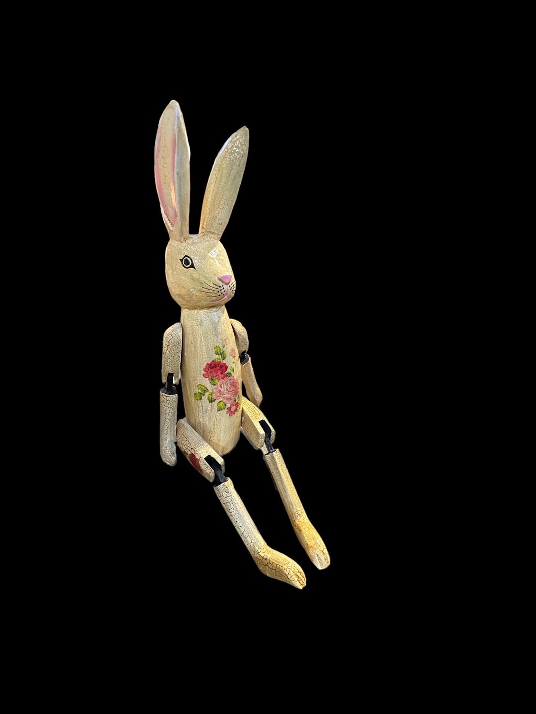 Hand Carved Wooden 27 Tall Peter Rabbit Shelf Sitter Sculpture the ...