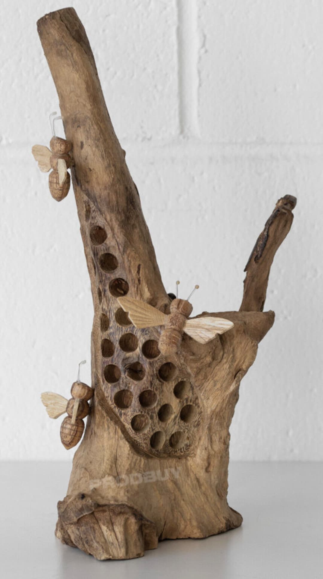 Bees on Honey Bee Hive Wall Decor, Art, Bee Wood Carving, Insect Statue ...