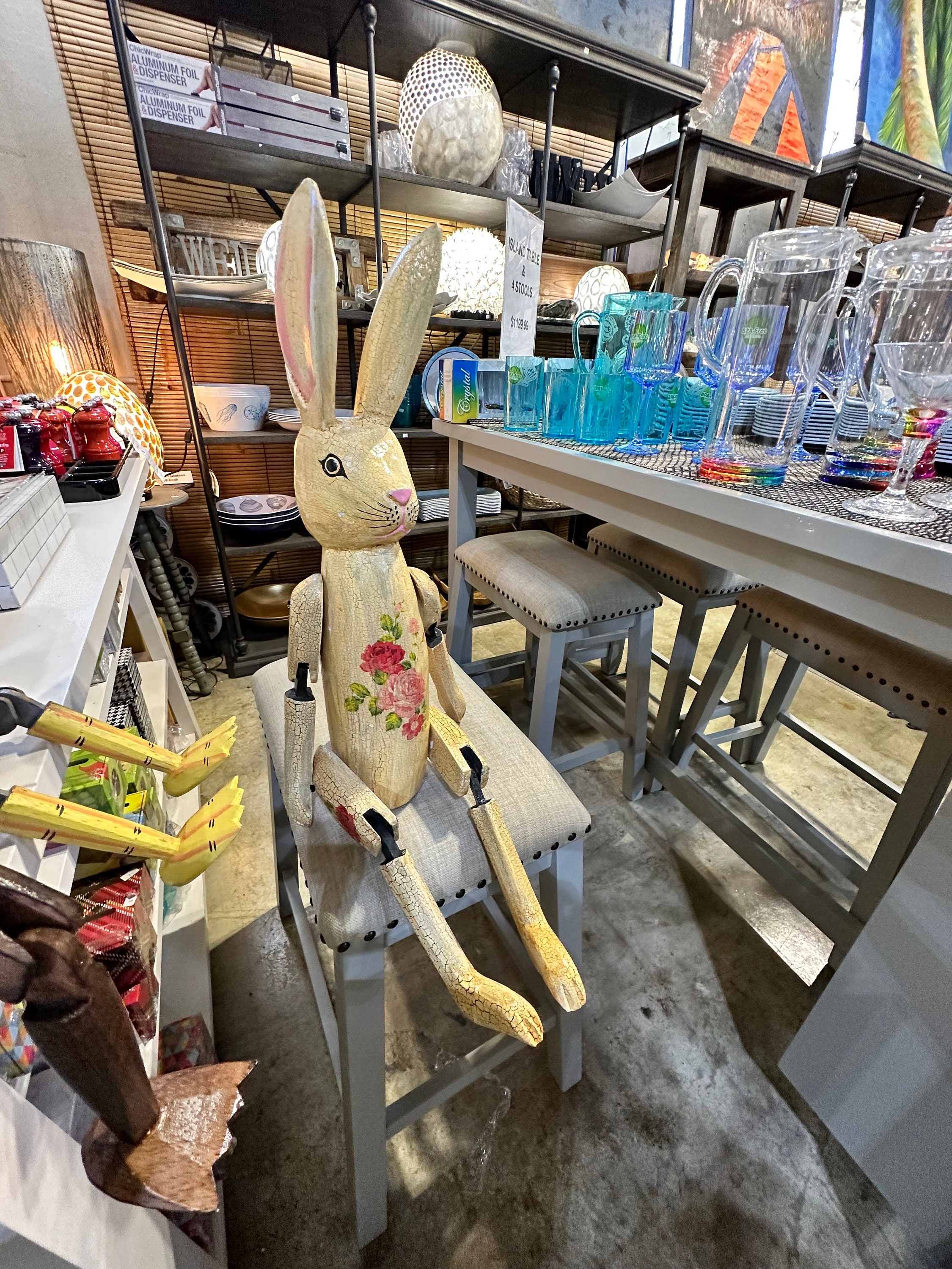 Hand Carved Wooden 27 Tall Peter Rabbit Shelf Sitter - Etsy