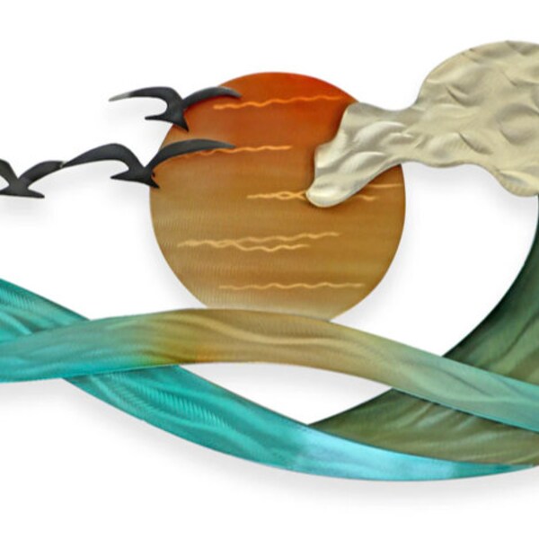 Metal Sunrise Wall Art - Etsy