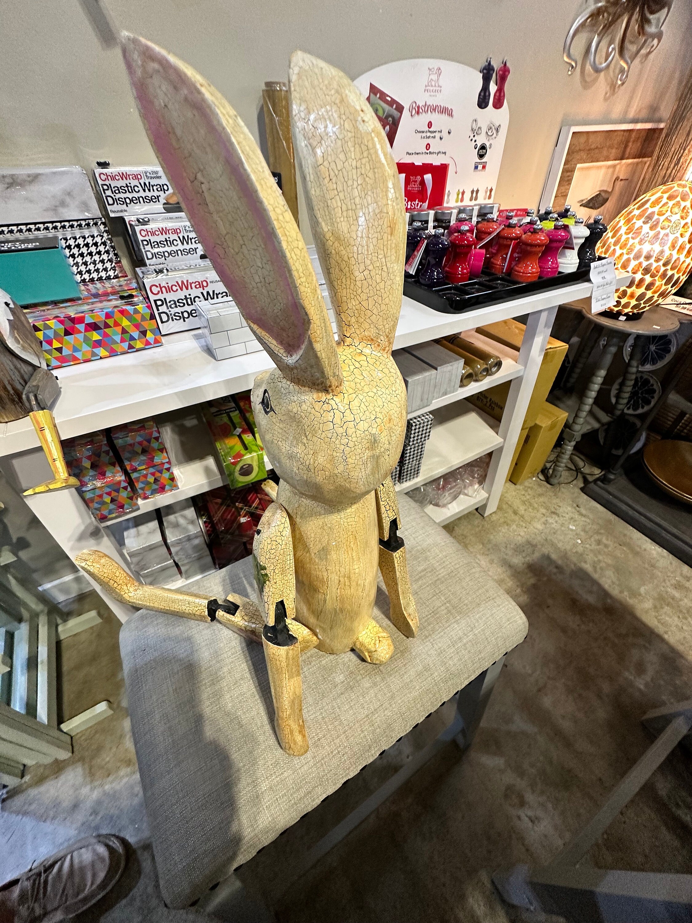 Hand Carved Wooden 27 Tall Peter Rabbit Shelf Sitter - Etsy