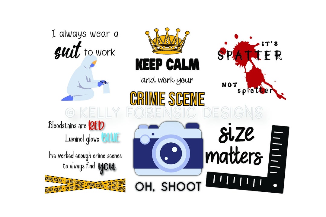 Forensic Science Stickers Crime Scene Puns - Etsy
