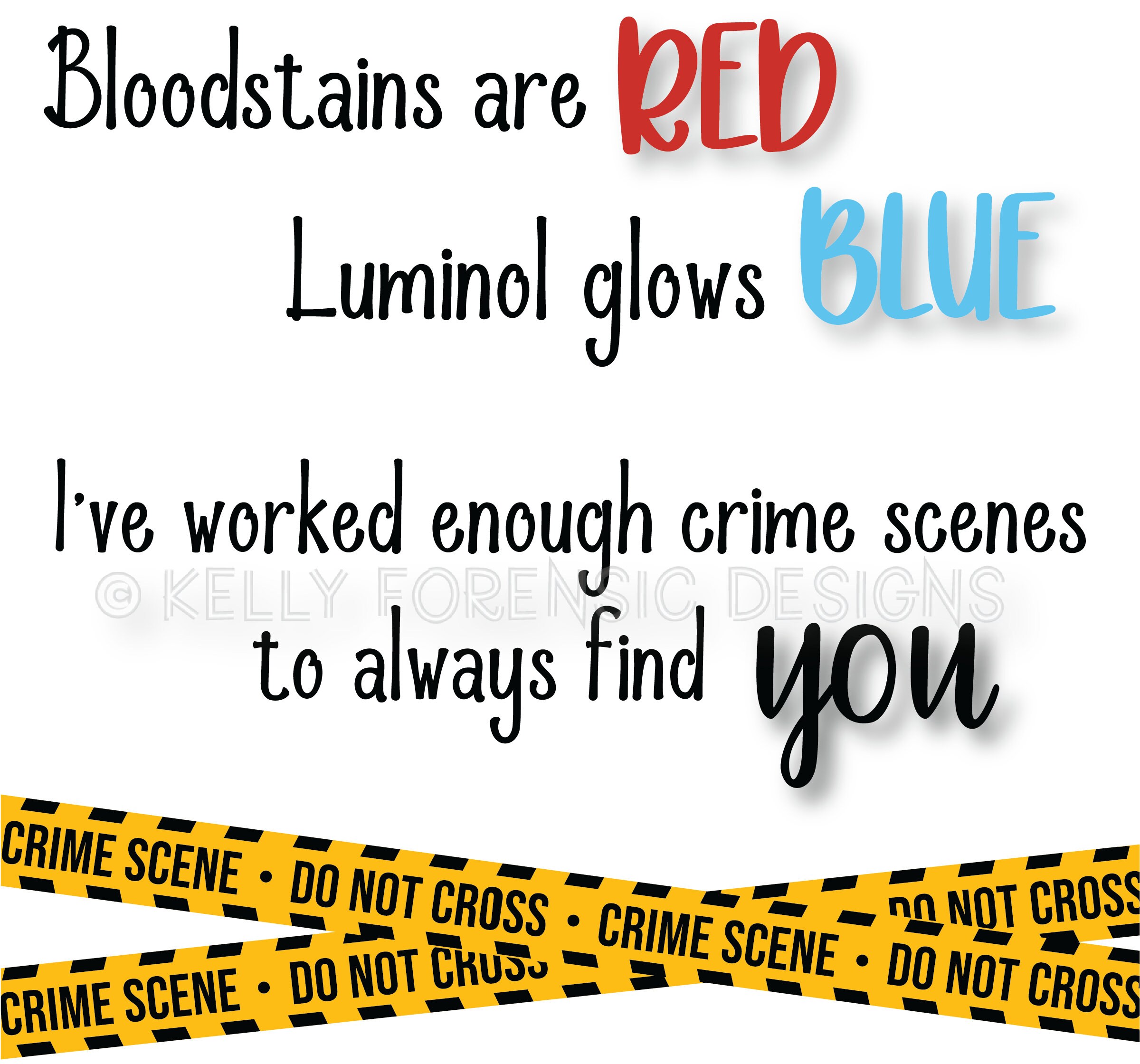 Forensic Science Stickers Crime Scene Puns - Etsy