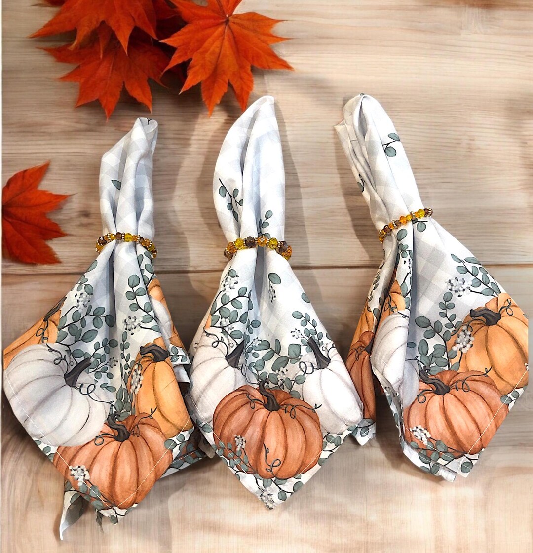 Autumn Cloth Napkin Rings - Etsy