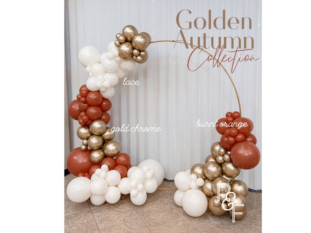 DIY Balloon Garland | Golden Autumn Collection | Earth Tone Balloons ...