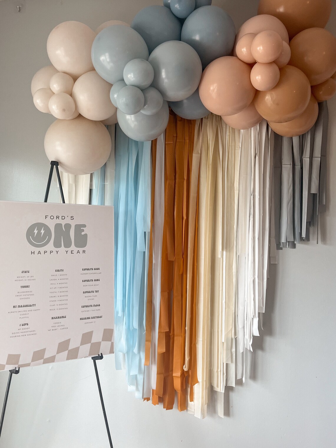 Fringe Banner | Seaside Collection | Blue and Neutral | Birthday Party ...
