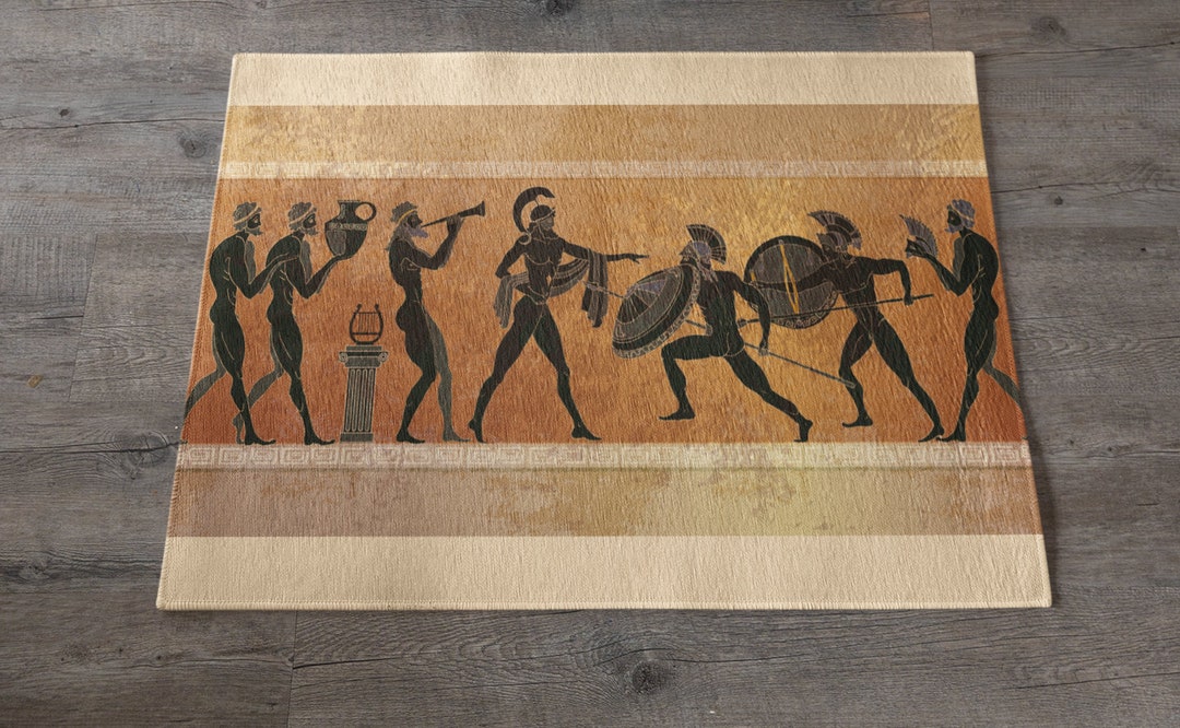 Linen Placemat With an Ancient Greek Banner Unique Tableware - Etsy