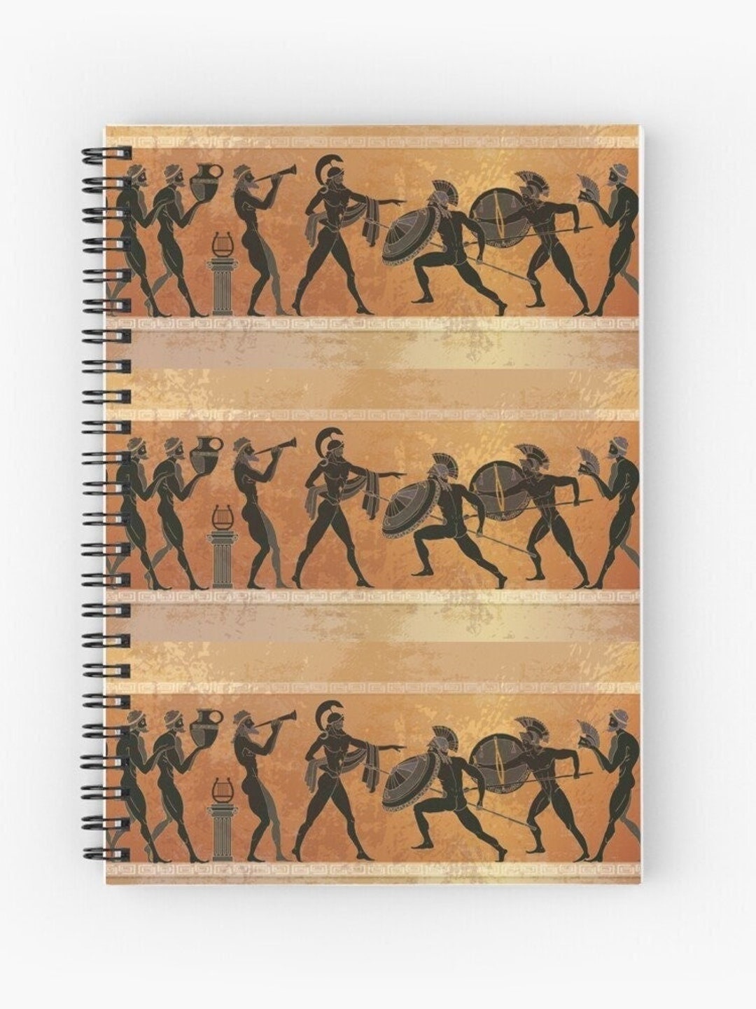 Spiral A5 Notebook Ancient Greek Banner by an Ancient Greek Vase ...