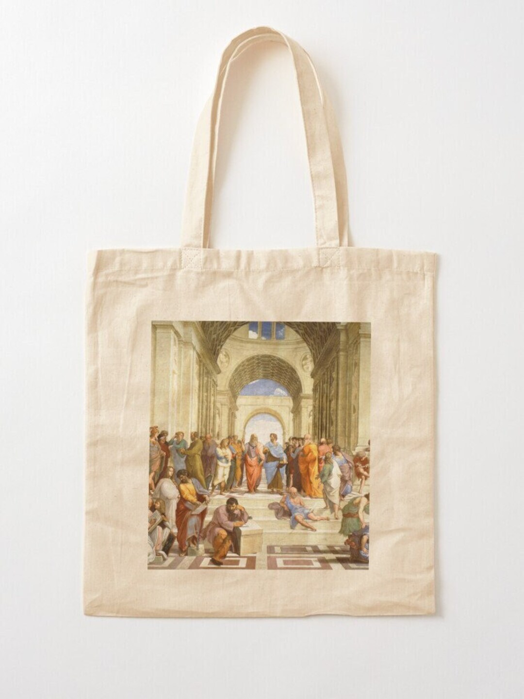 The School of Athens by Raphael, Canvas Tote Bag, Shopping Bag, 100% ...