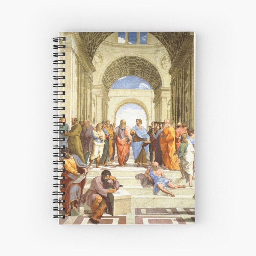 Spiral A5 Notebook the School of Athens by Raphael, Ancient Philosophy ...