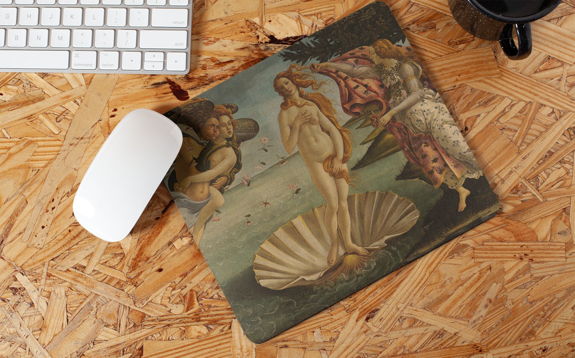 Mousepad, the Birth of Venus by Botticelli, Ergonomic Mousepad, Cute Desk Laptop Mousepad, Greek ...