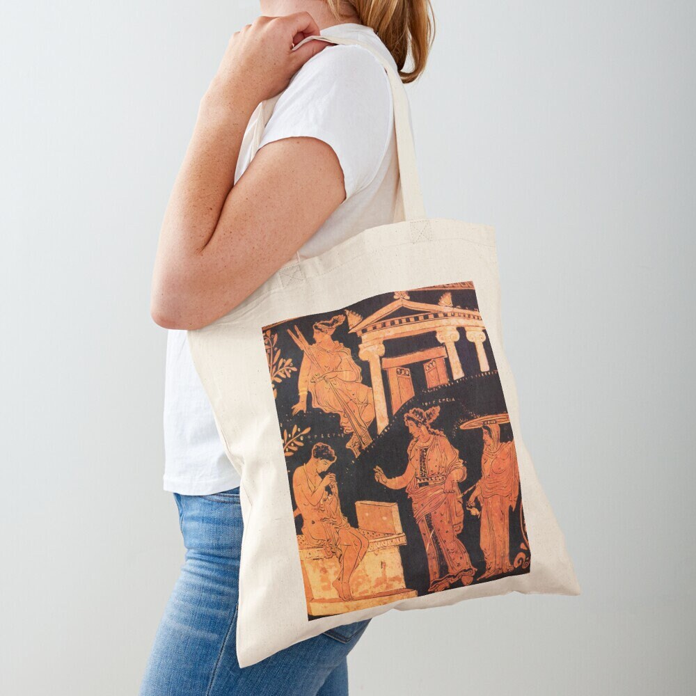 Symposium Under Acropolis, Canvas Tote Bag, Shopping Bag, 100% Cotton ...