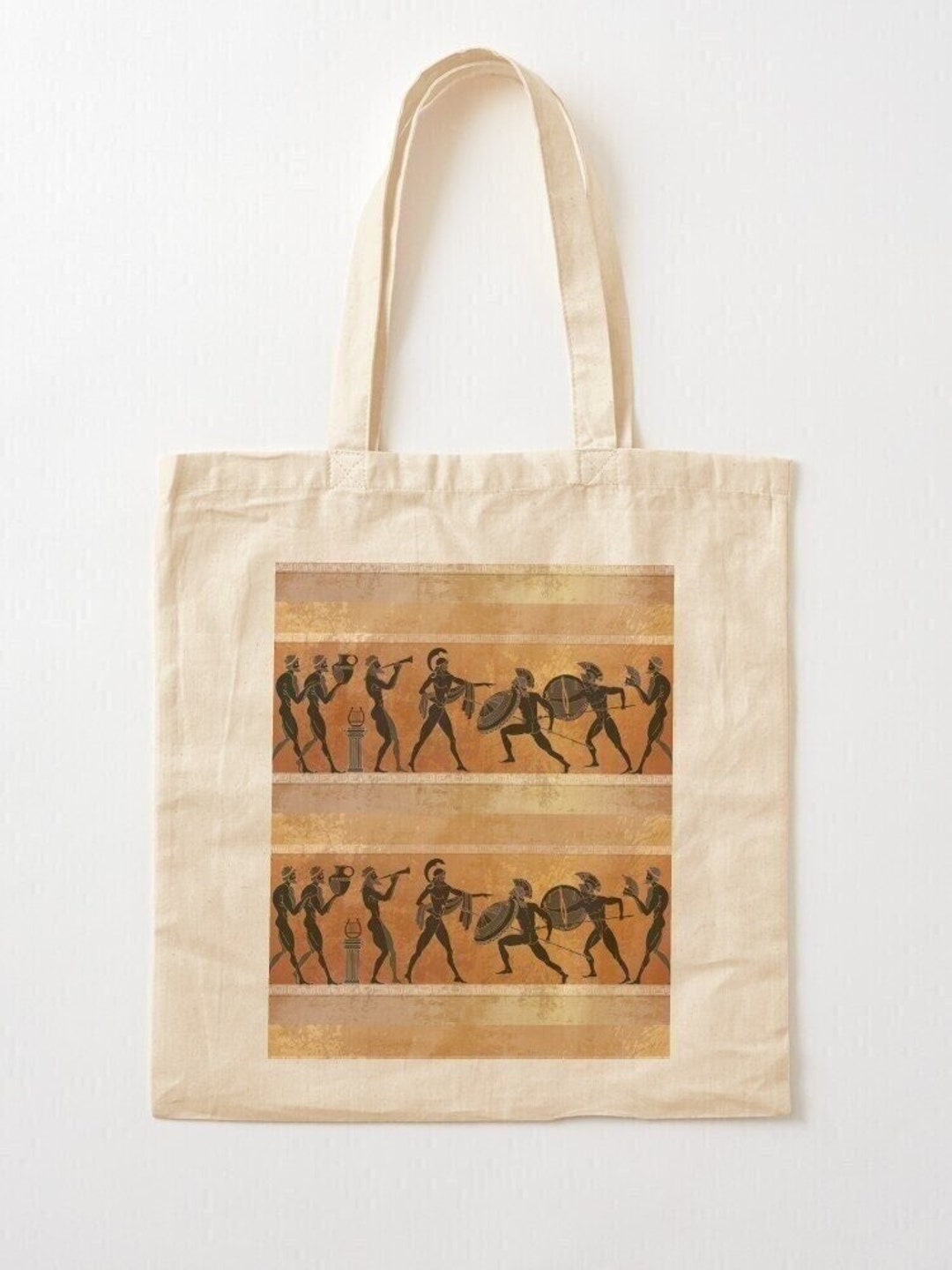 Canvas Tote Bag, Ancient Greek Banner, Shopping Bag, Cotton Bag, Eco ...