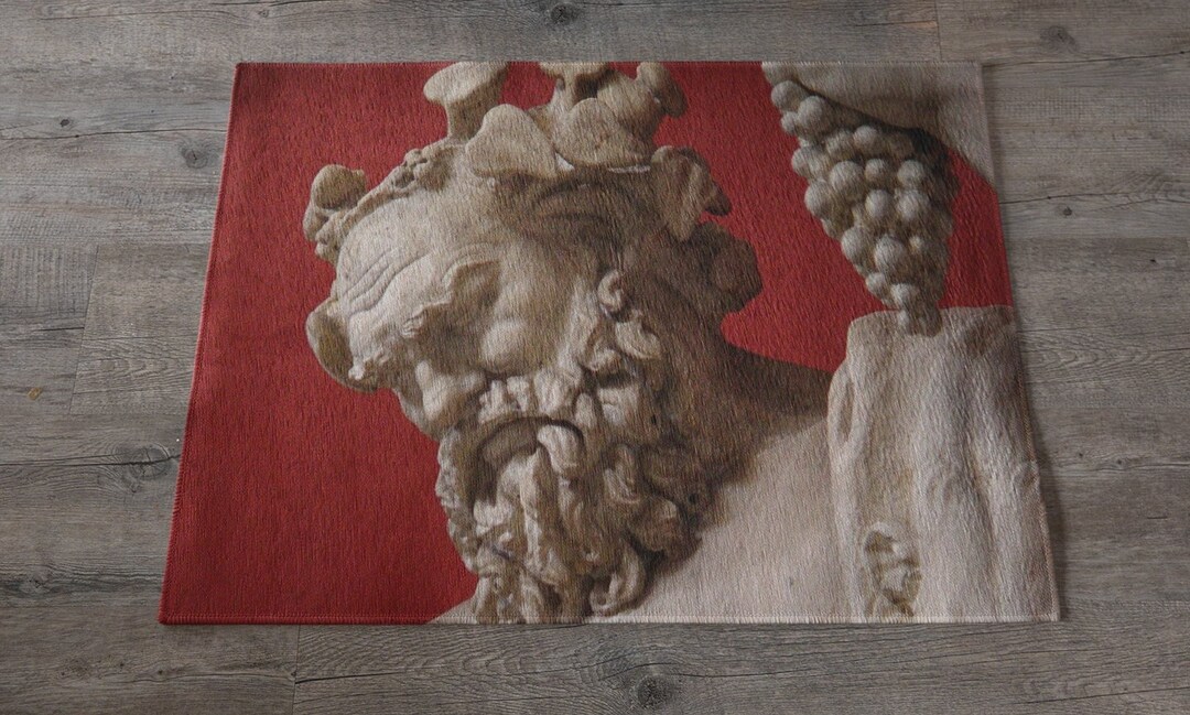 Placemat With a Statue of Dionysus, God of Wine, Unique Tableware ...