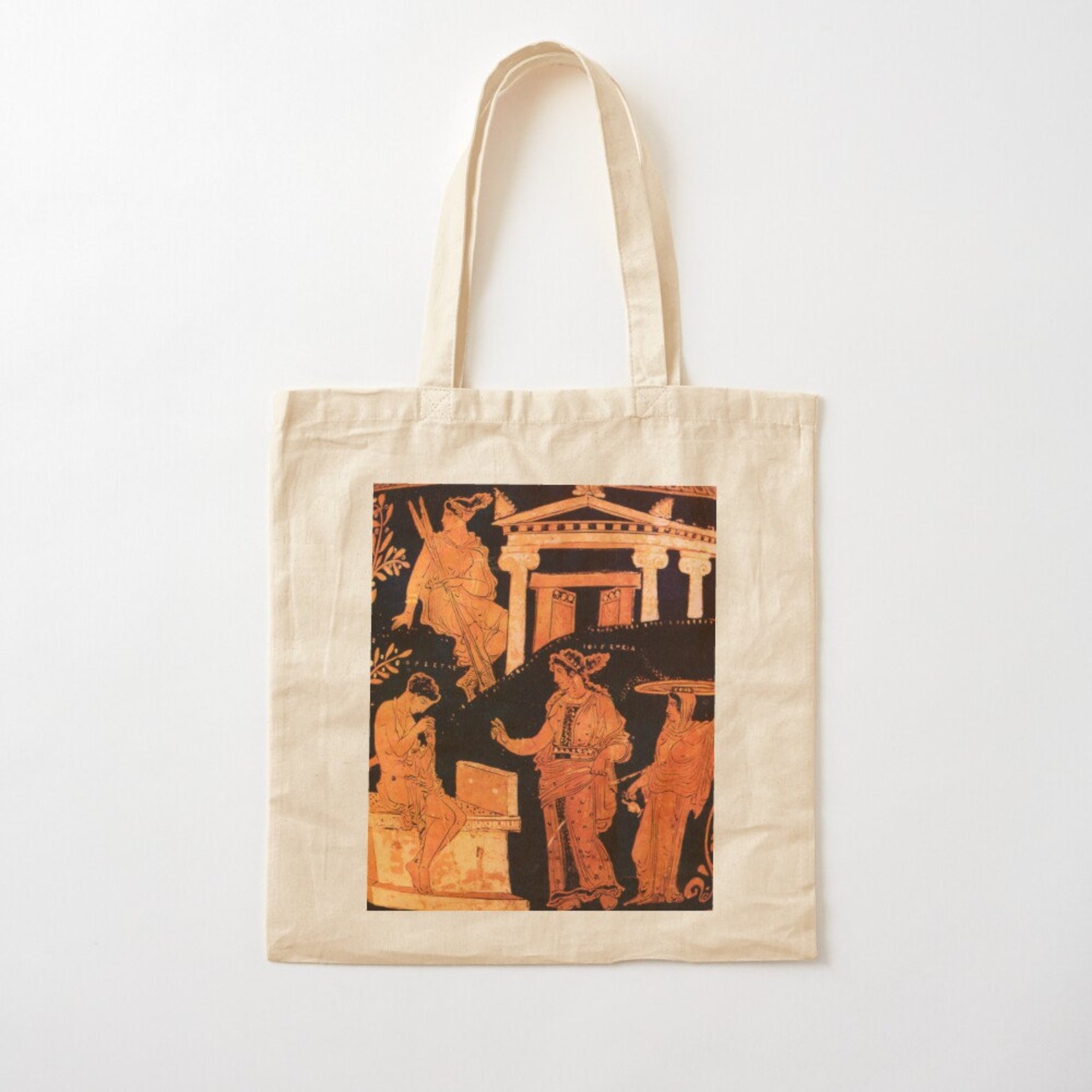 Symposium Under Acropolis, Canvas Tote Bag, Shopping Bag, 100% Cotton ...
