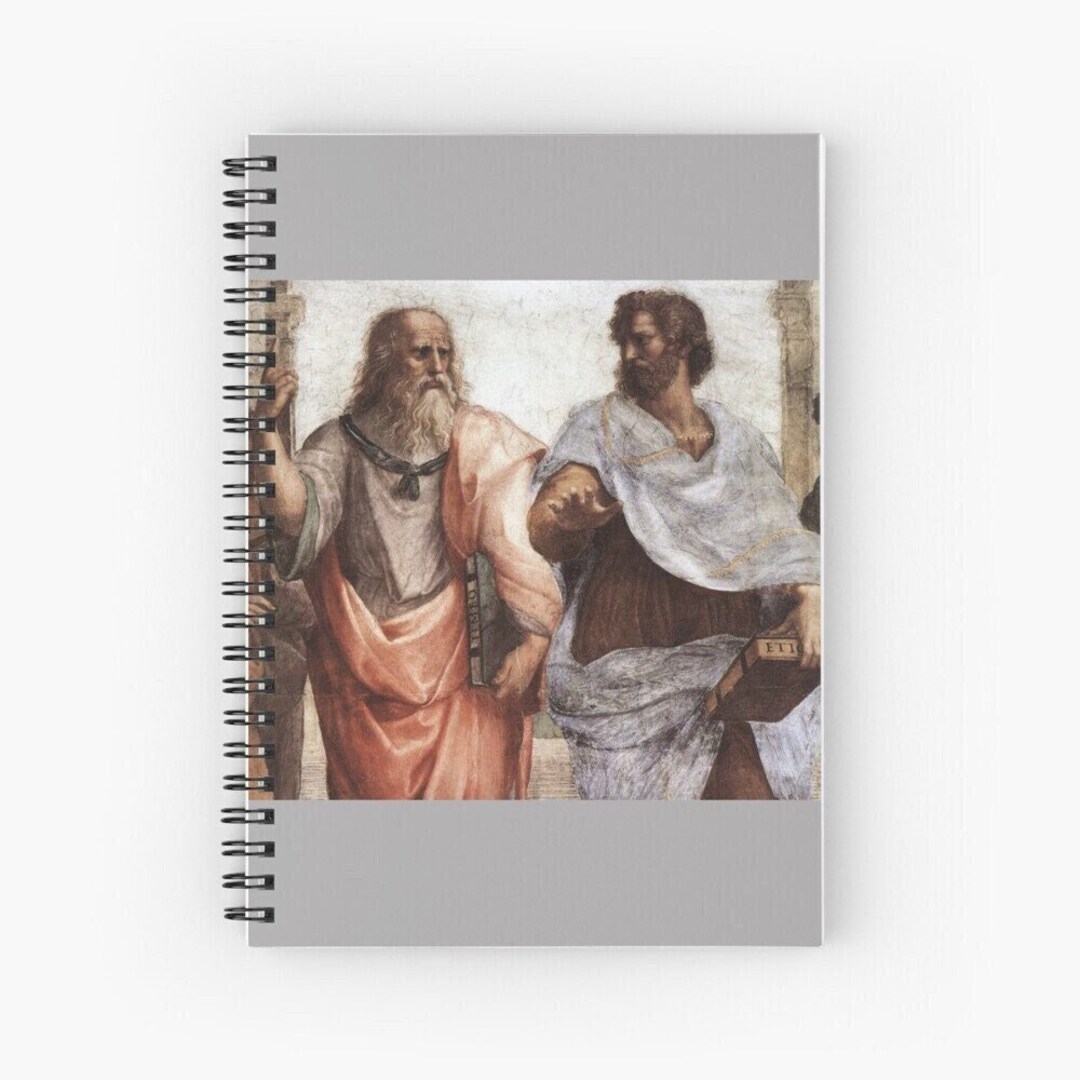 Spiral A5 Notebook Aristotle and Plato by Raphael, Ancient Philosophy ...