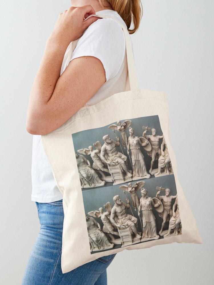 Pediment of the Parthenon, Museum of Acropolis, Canvas Tote Bag ...