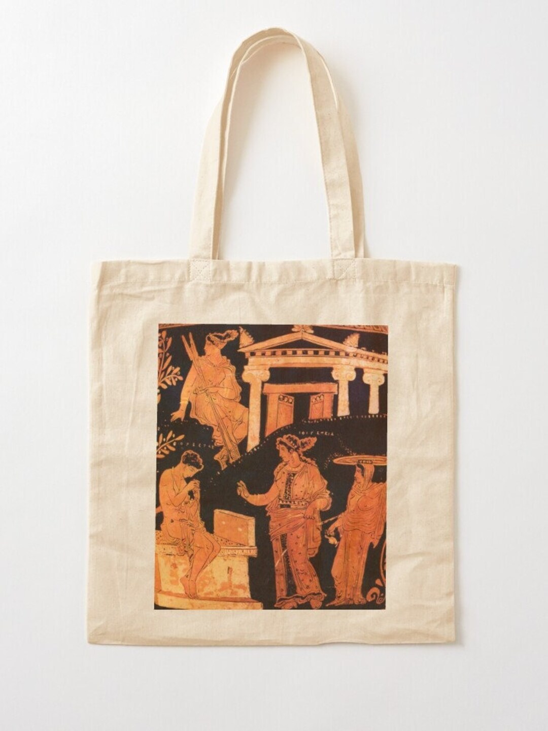 Symposium Under Acropolis, Canvas Tote Bag, Shopping Bag, 100% Cotton ...