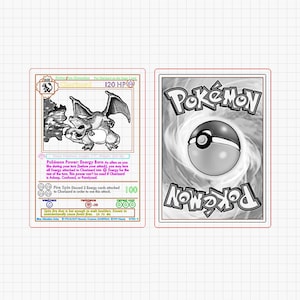 Charizard Base Set SVG, Laser Cut File, Lightburn Template, Pokémon ...
