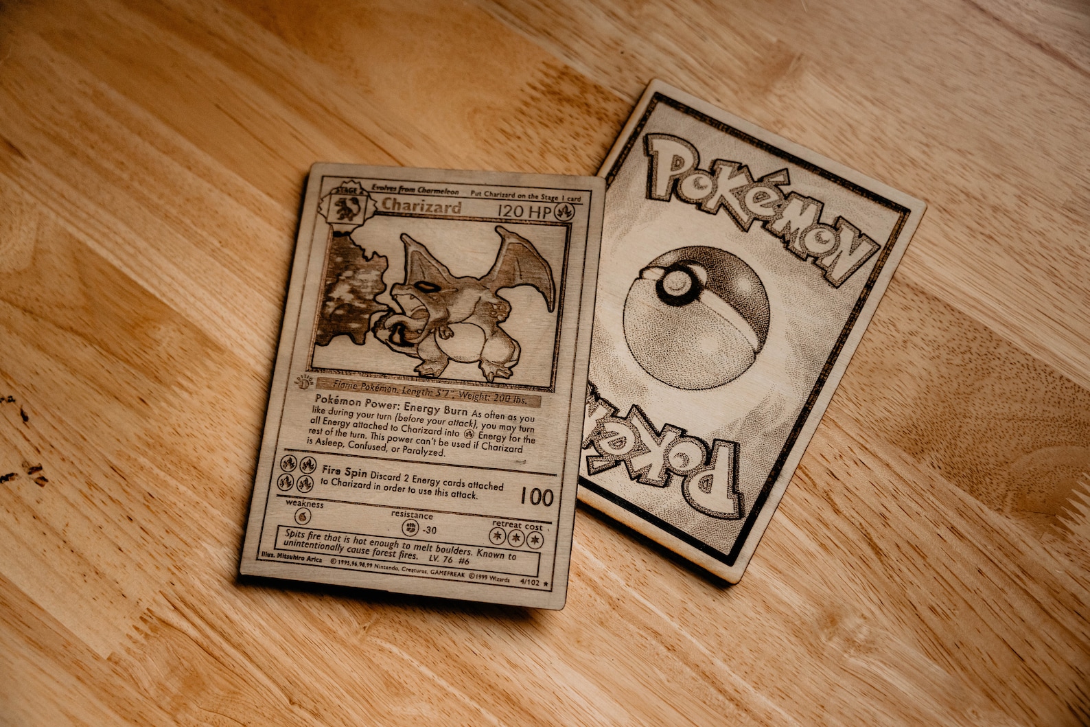 Charizard Base Set SVG, Laser Cut File, Lightburn Template, Pokémon ...