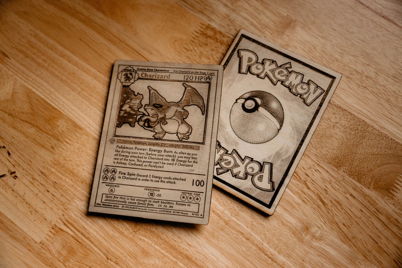 Charizard Base Set Pokémon Card SVG, Laser Cut File (digital Download ...