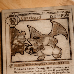 Charizard Base Set Pokémon Card SVG, Laser Cut File (digital Download ...