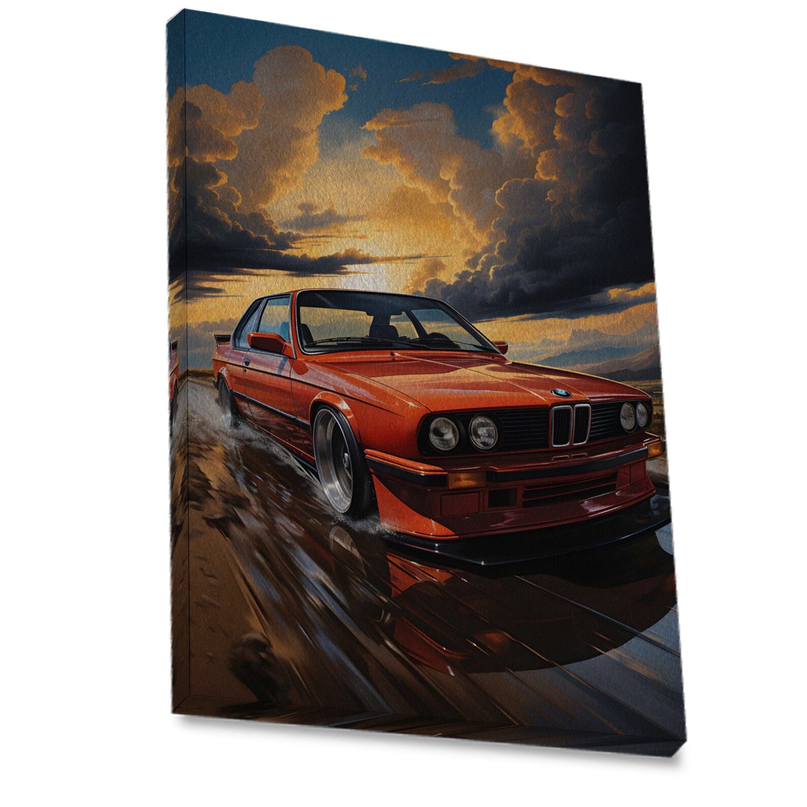 Bmw M3 Canvas Table, Modern Wall Canvas Table, Large Wall Hanging ...