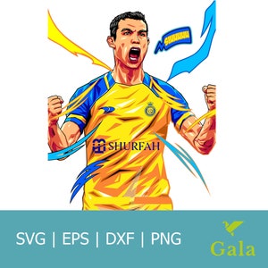 Cristiano Ronaldo Svg| CR7 Svg | Al Nassr FC Png | Laser Cut Files ...