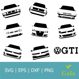 GTI Golf Svg All Series MK 1/2/3/4/5/6/7/8 Svg Png Eps - Etsy