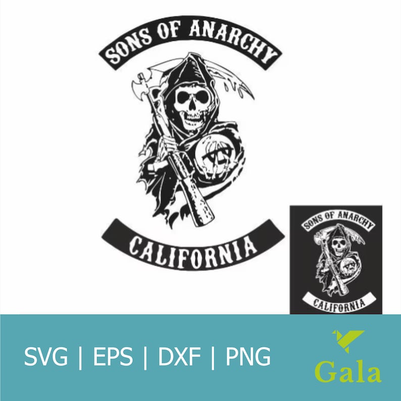 Sons of Anarchy Svg/png/california Chapter Svg/ Redwood Original Svg/ TV Shows Svg/ Death Svg ...