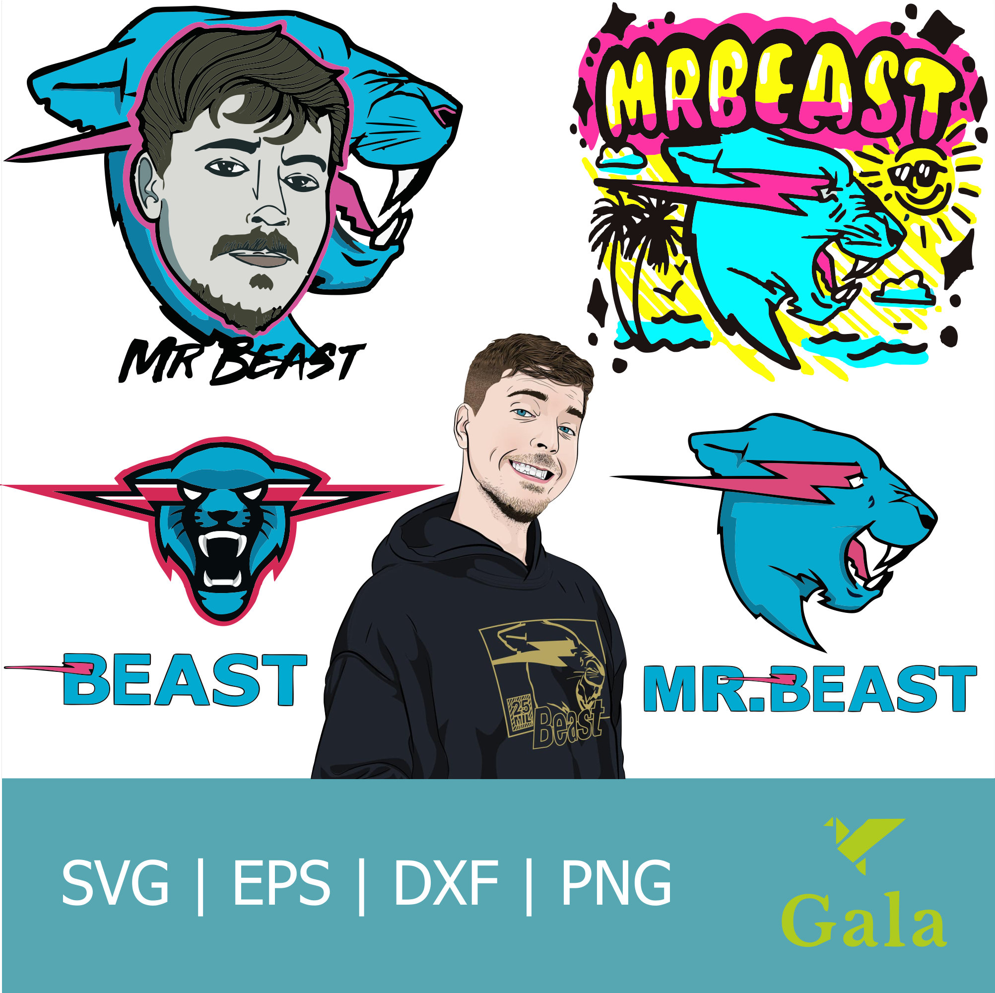 Mr Beast SVG Mr Beast PNG Mrbeast Logo Cricut Clipart - Etsy UK
