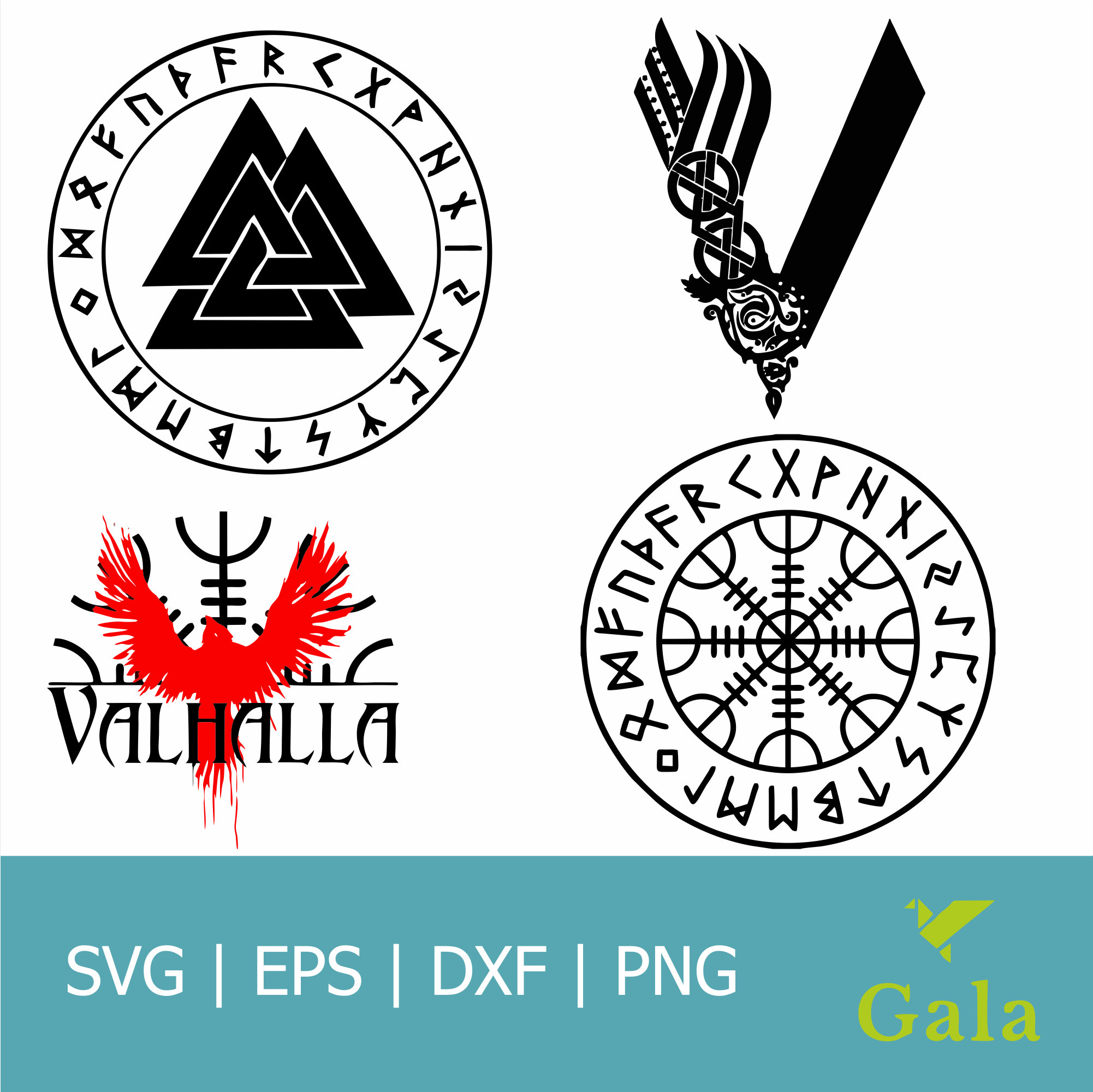 Viking Svg Rune Svg Cutfile Vegvisir Svg Viking Symbol Svg Nordic Svg ...
