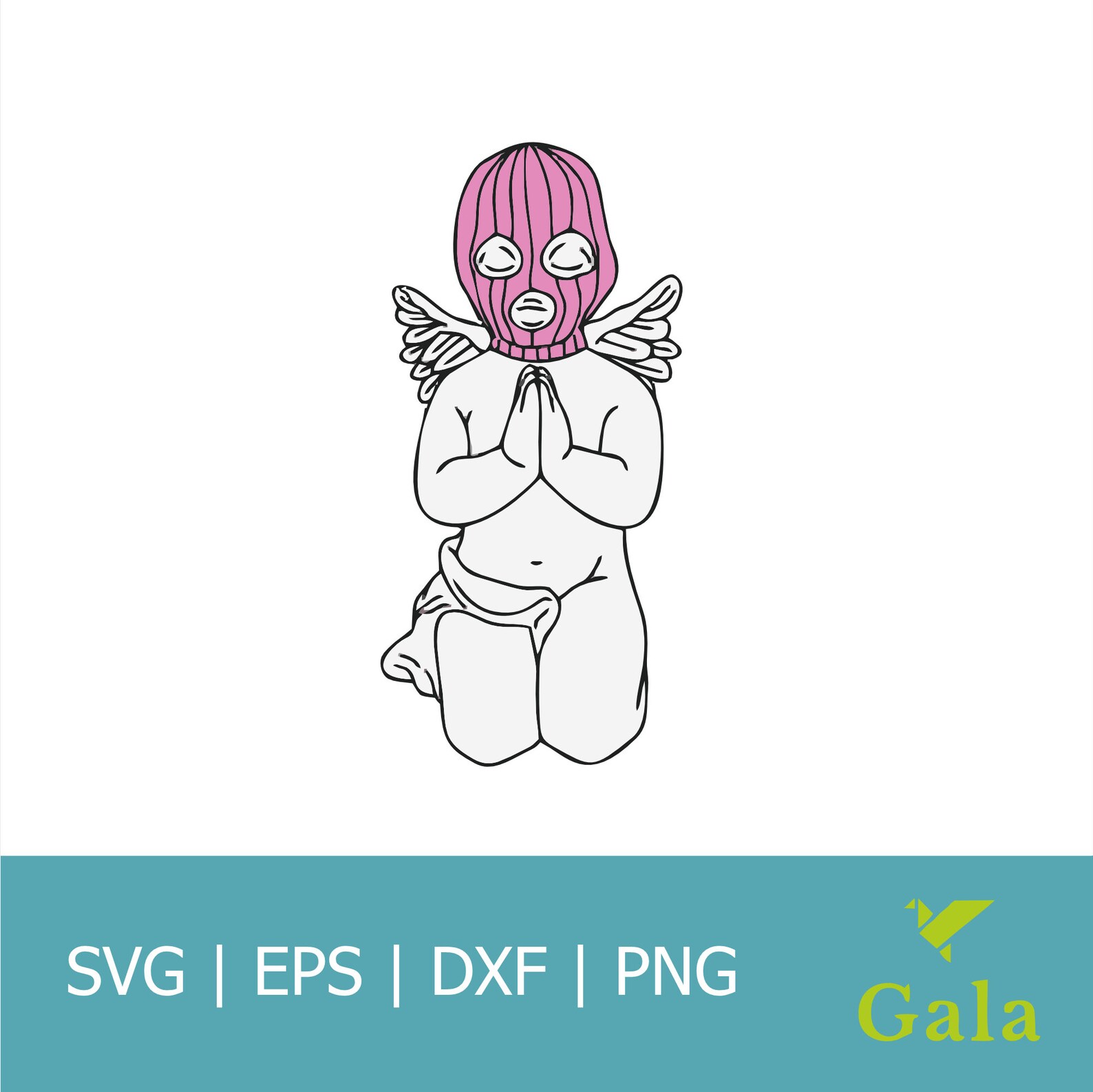 Pink Baby Angel Svg Prayer Baby God Angel Svg Png Dxf Eps - Etsy