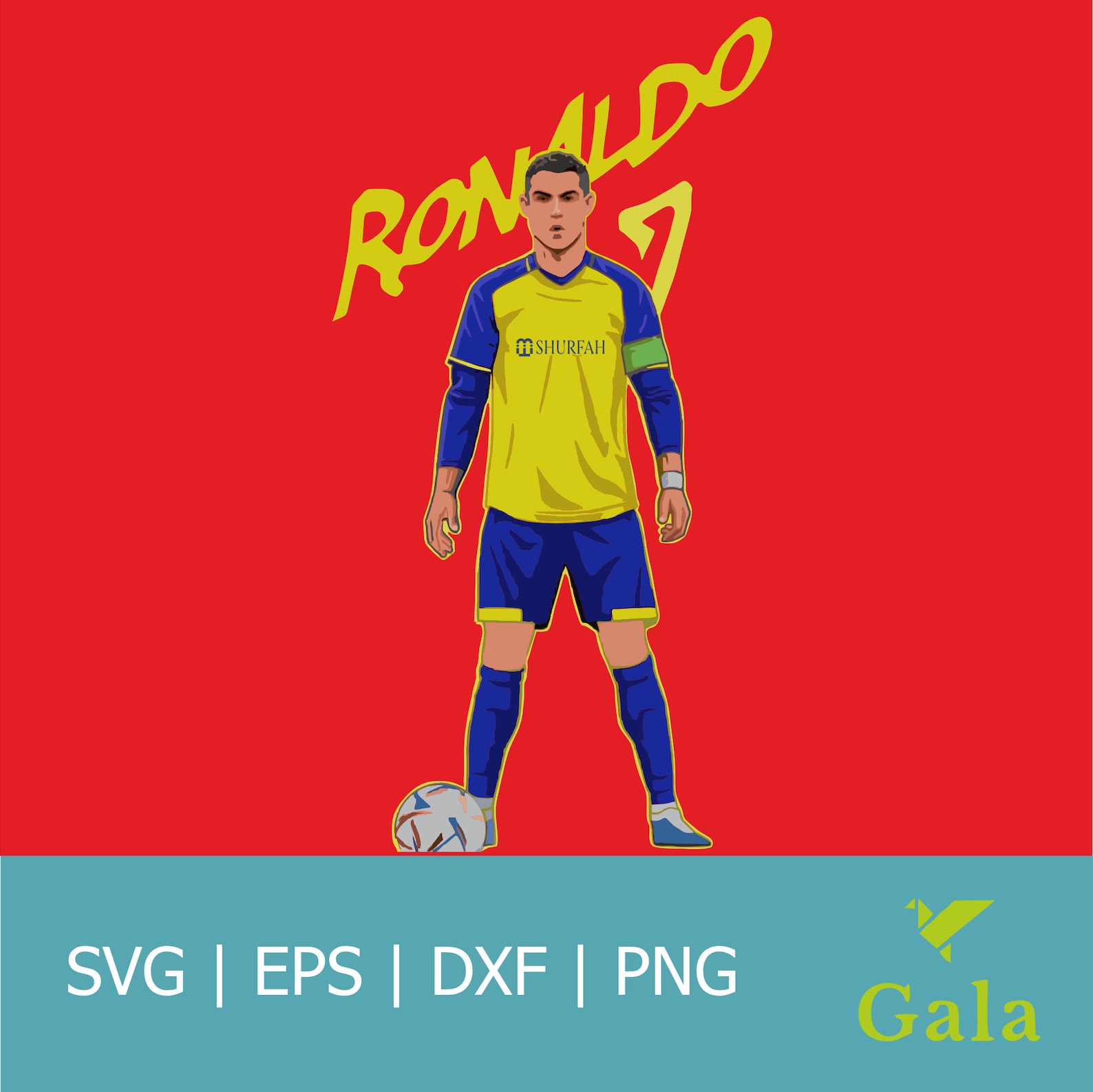 CR7 Svg cristiano Ronaldo Png Al Nassr FC Laser Cut Files Cricut ...