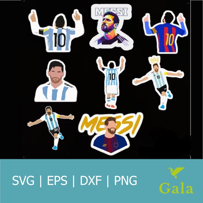Lionel Messi Sticker /argentina /messi Argentina Svg /goat Svg ...