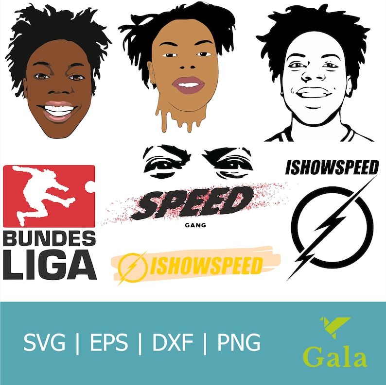 Ishowspeed Svg Shirt Png Sticker Svg Printable T-shirt - Etsy Australia