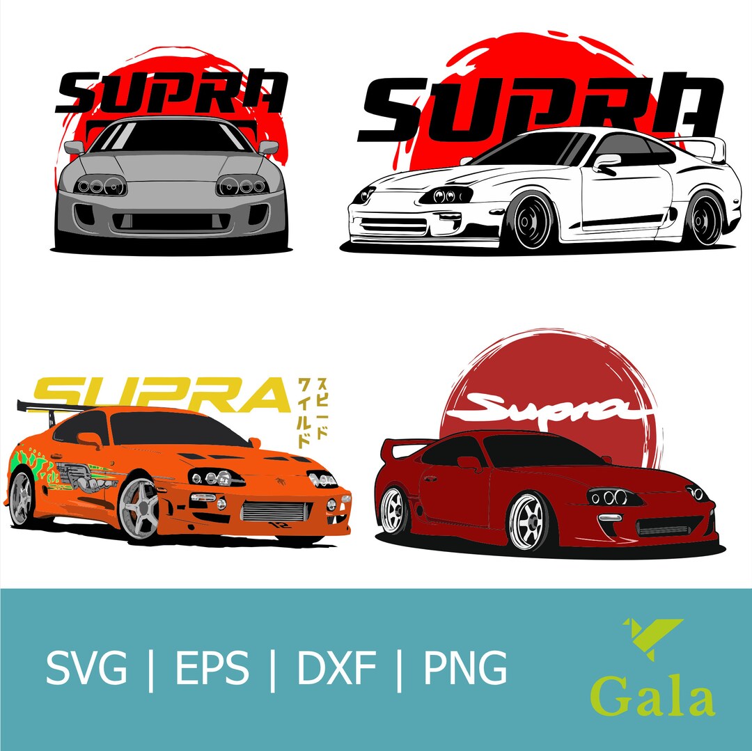 Supra SVG| JDM Car PNG| Vector Pack| Vector Pack Pro| Supra Fast Tuner ...