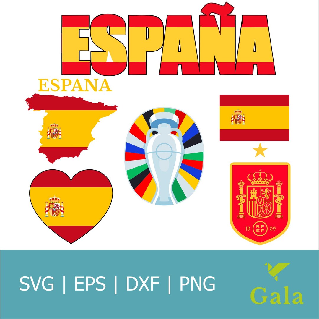 Spain National Football Team Svg| Espana Svg| Euro 2024 Svg| Word Cup ...