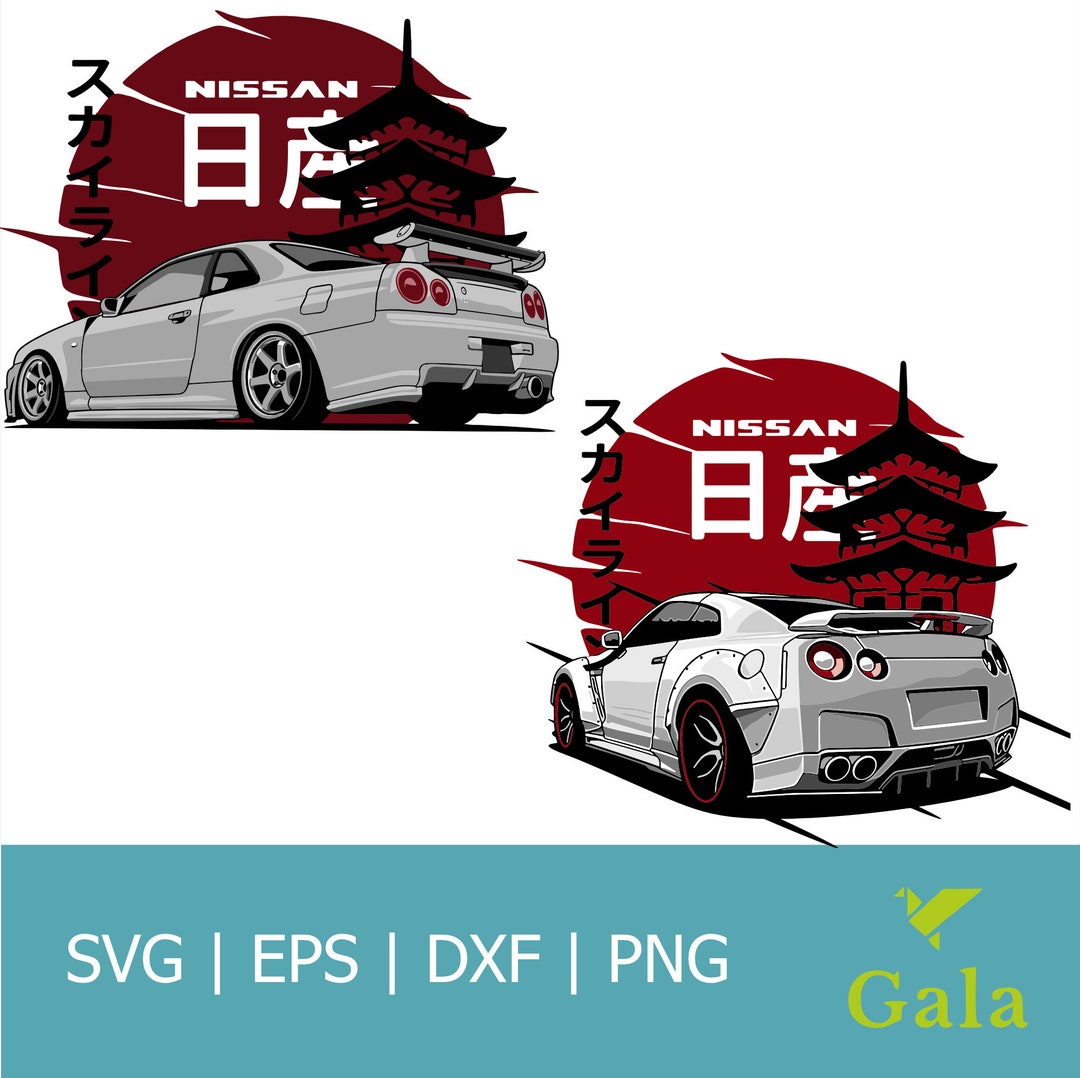 R34 R35 Svg| Svg| Skyline| Jdm Boos Svg| Godzilla Svg| Fuji Mountain ...