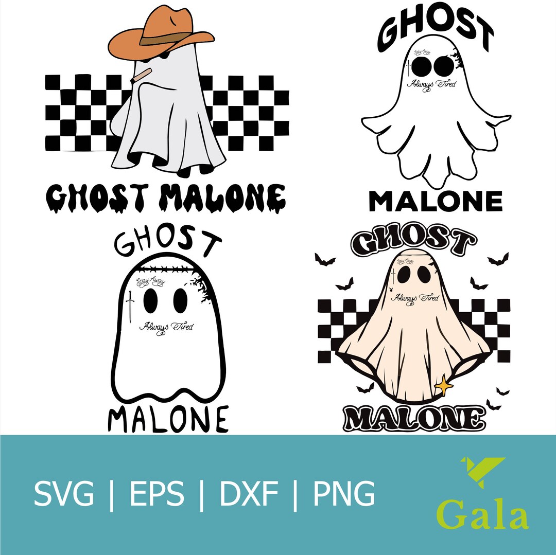 Ghost Malone SVG| Halloween SVG| PNG| Funny Ghost| Instant Download ...
