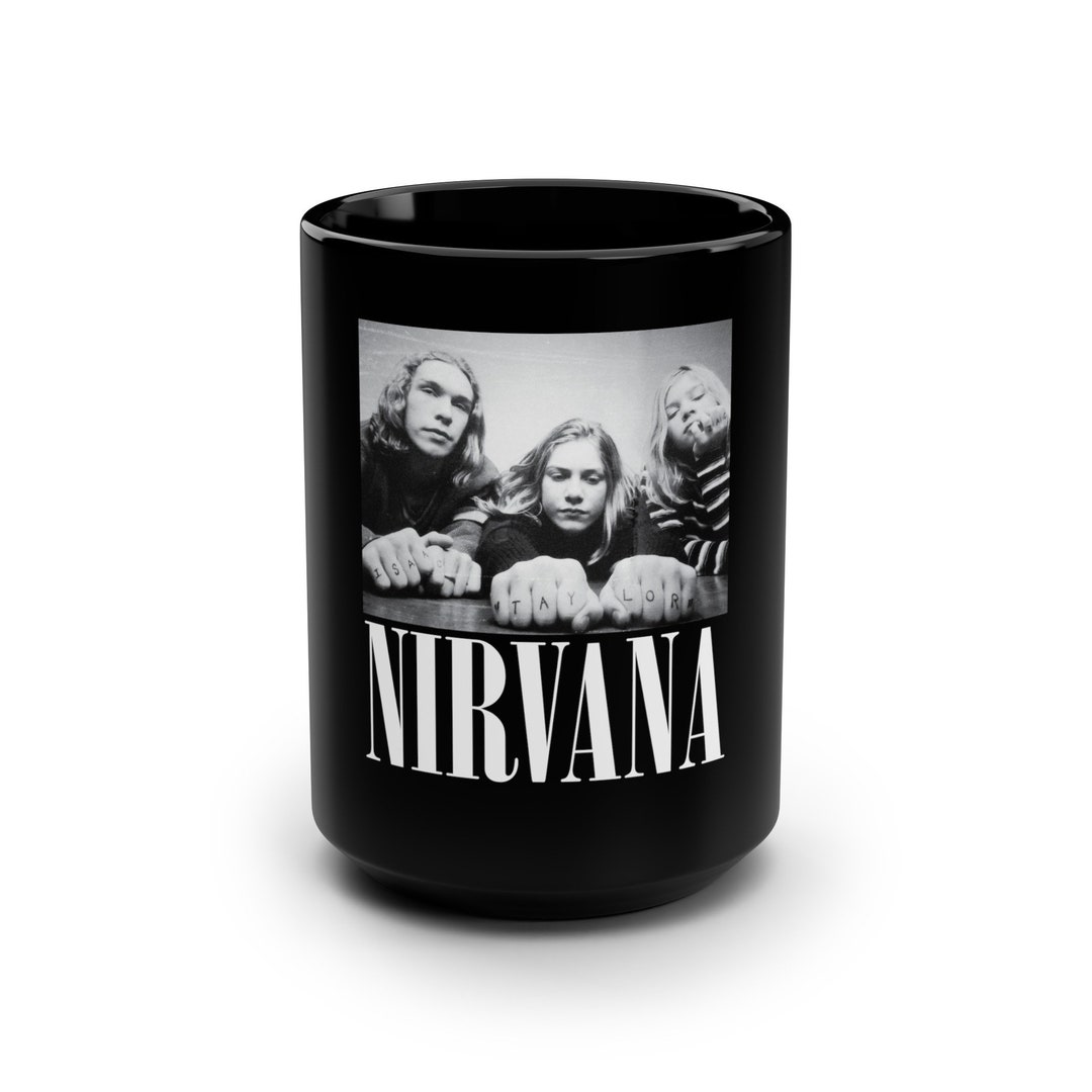 Nirvana Hanson Black Mug, 15oz - Etsy