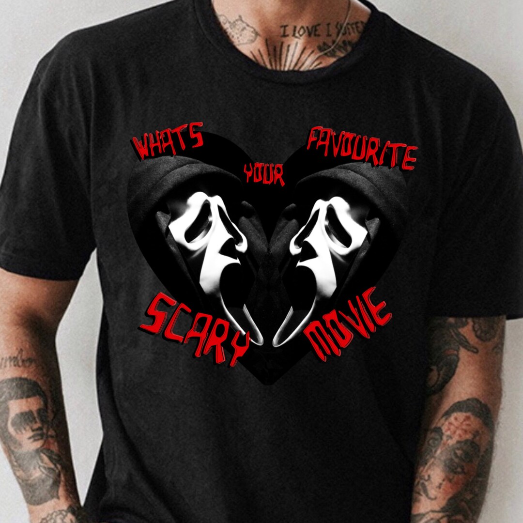 Ghostface Tshirt Slogan Scary Movie Horror Fan Mens Funny Tshirt Ghost ...