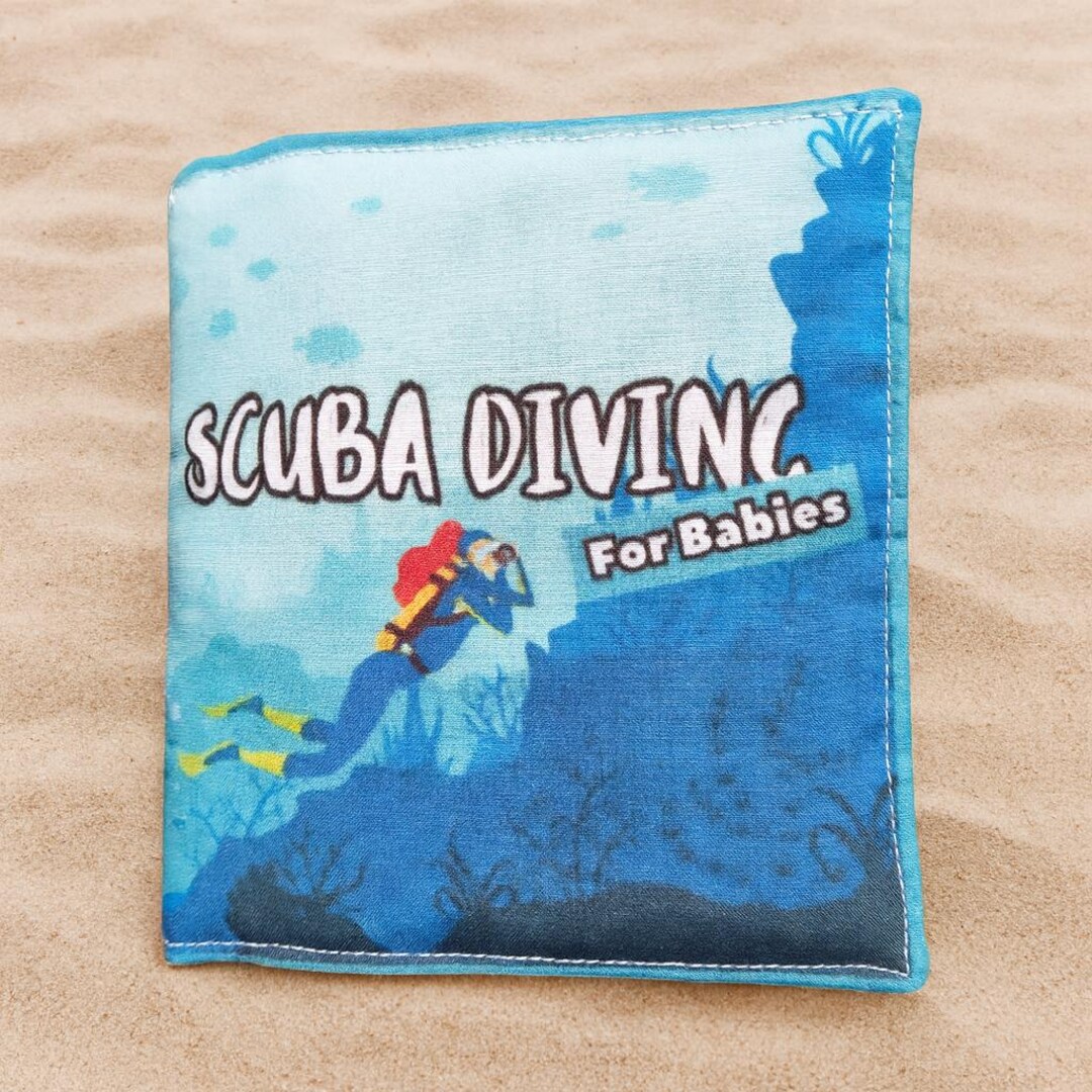 Scuba Diving for Babies Book - Handmade Soft Baby Gift for Divers - Etsy